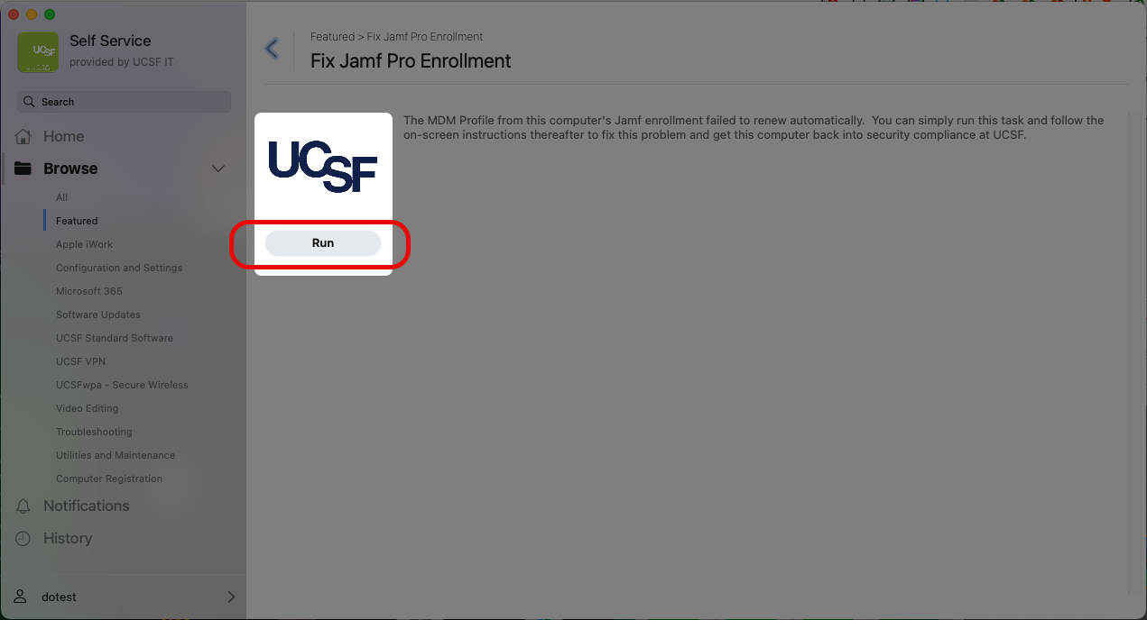 How to Renew Expired Jamf Enrollments for UCSF Macs Running macOS 14 or Newer | UCSF IT